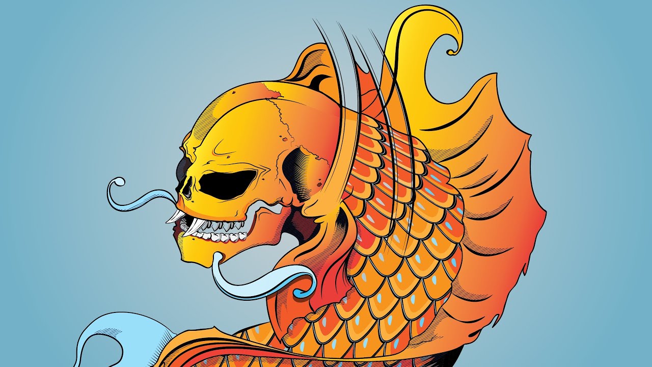 Deviant Koi Vector Illustration