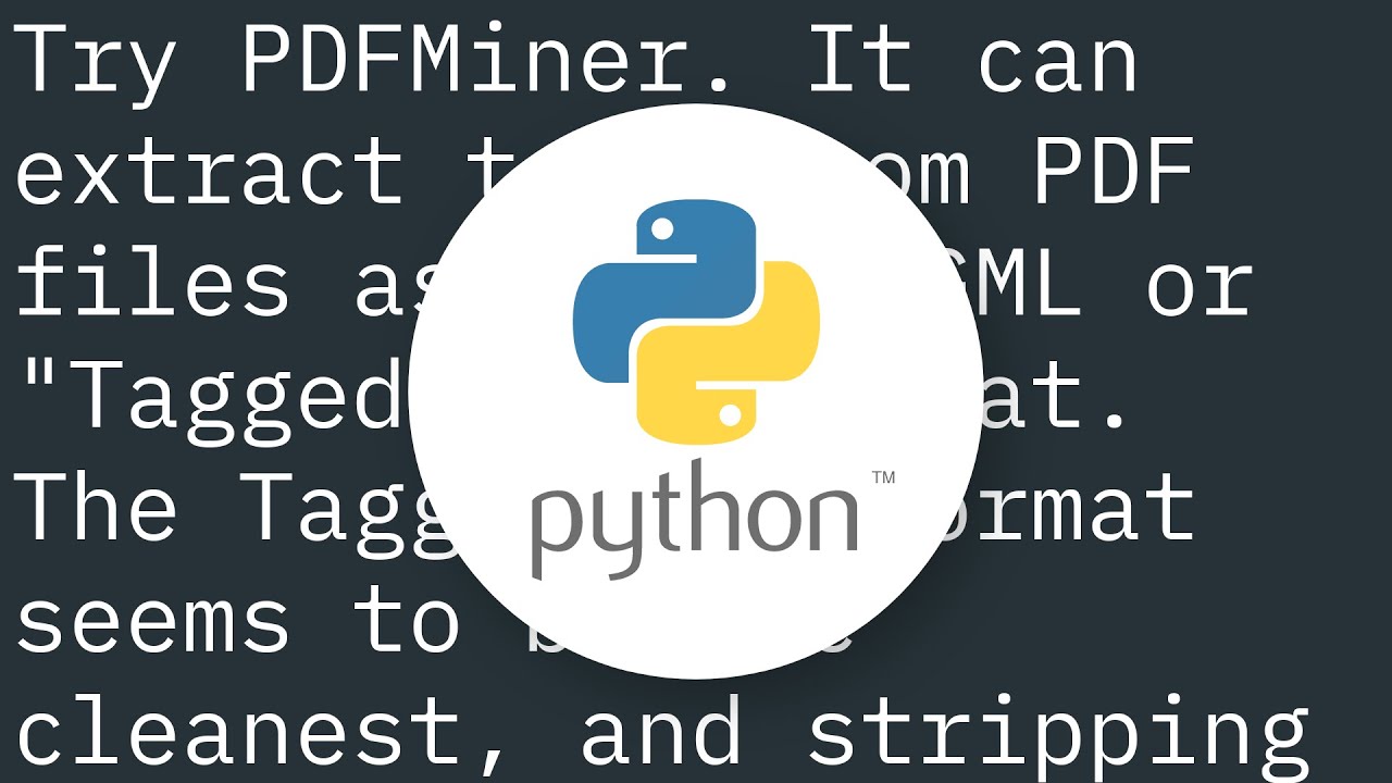Python module for converting PDF to text