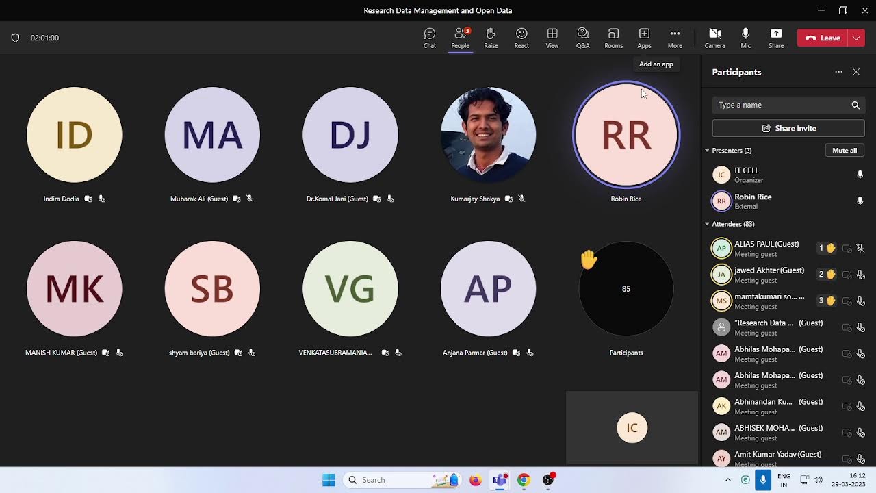 Research Data Management and Open Data