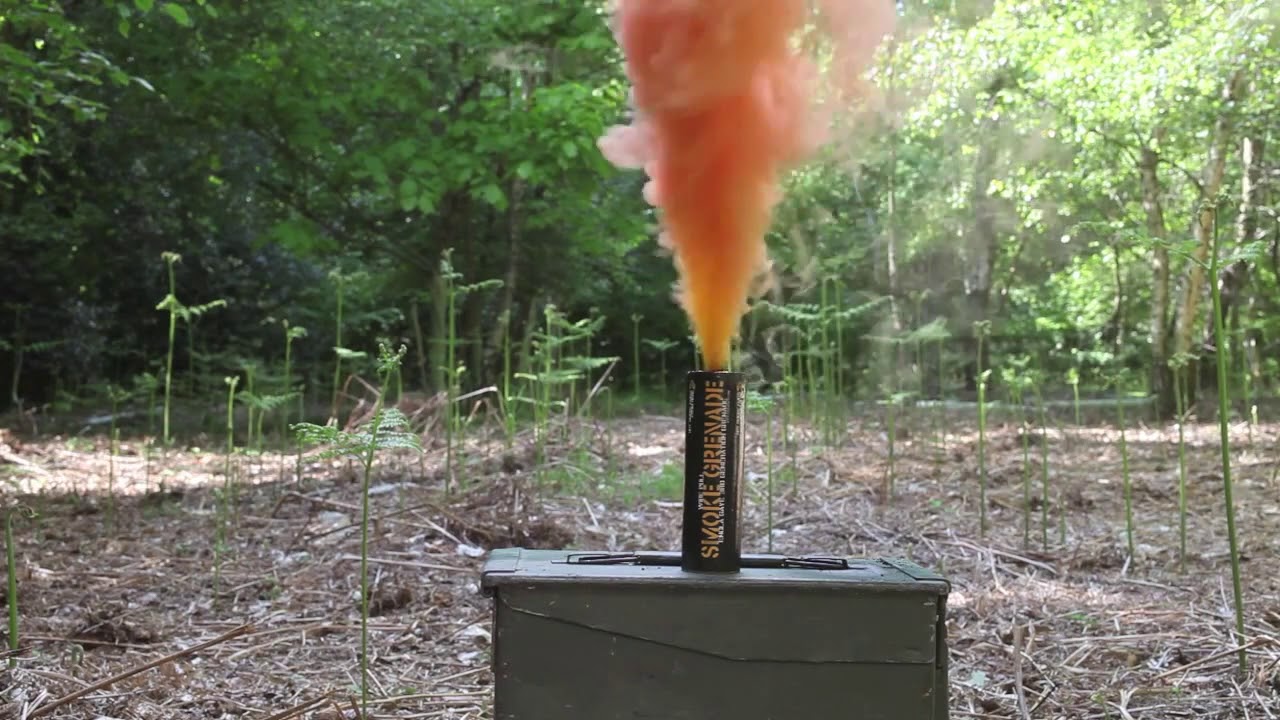 Enola Gaye Wire Pull Smoke Grenade ORANGE