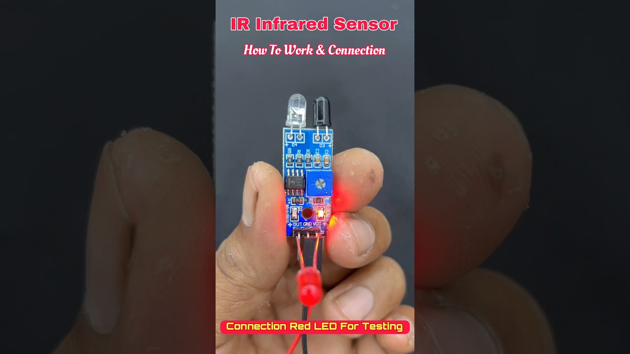 IR Infrared Sensor Connection & Testing • Sensor Module #shorts #sensor #trending