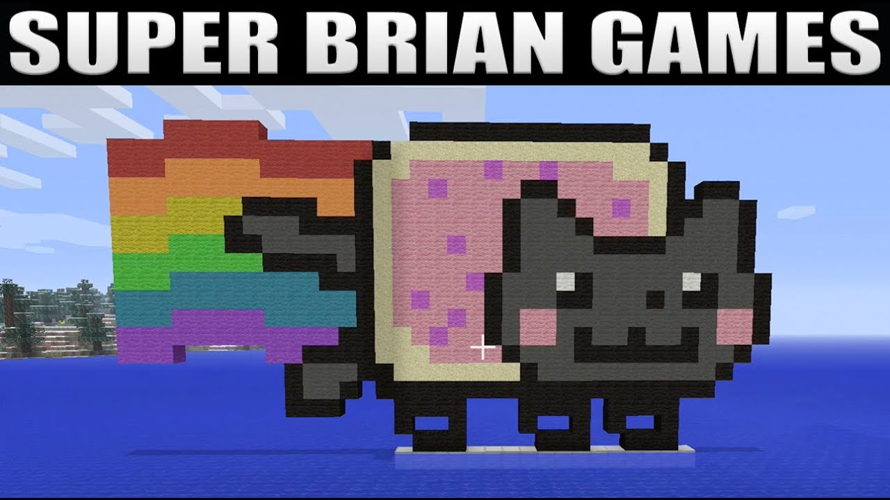 Minecraft Pixel Art - Nyan Cat