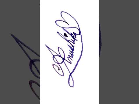 Writing ‘Anushika’ Name #views #viral #pen #namewriting #writingname #1millionviews #writingskills