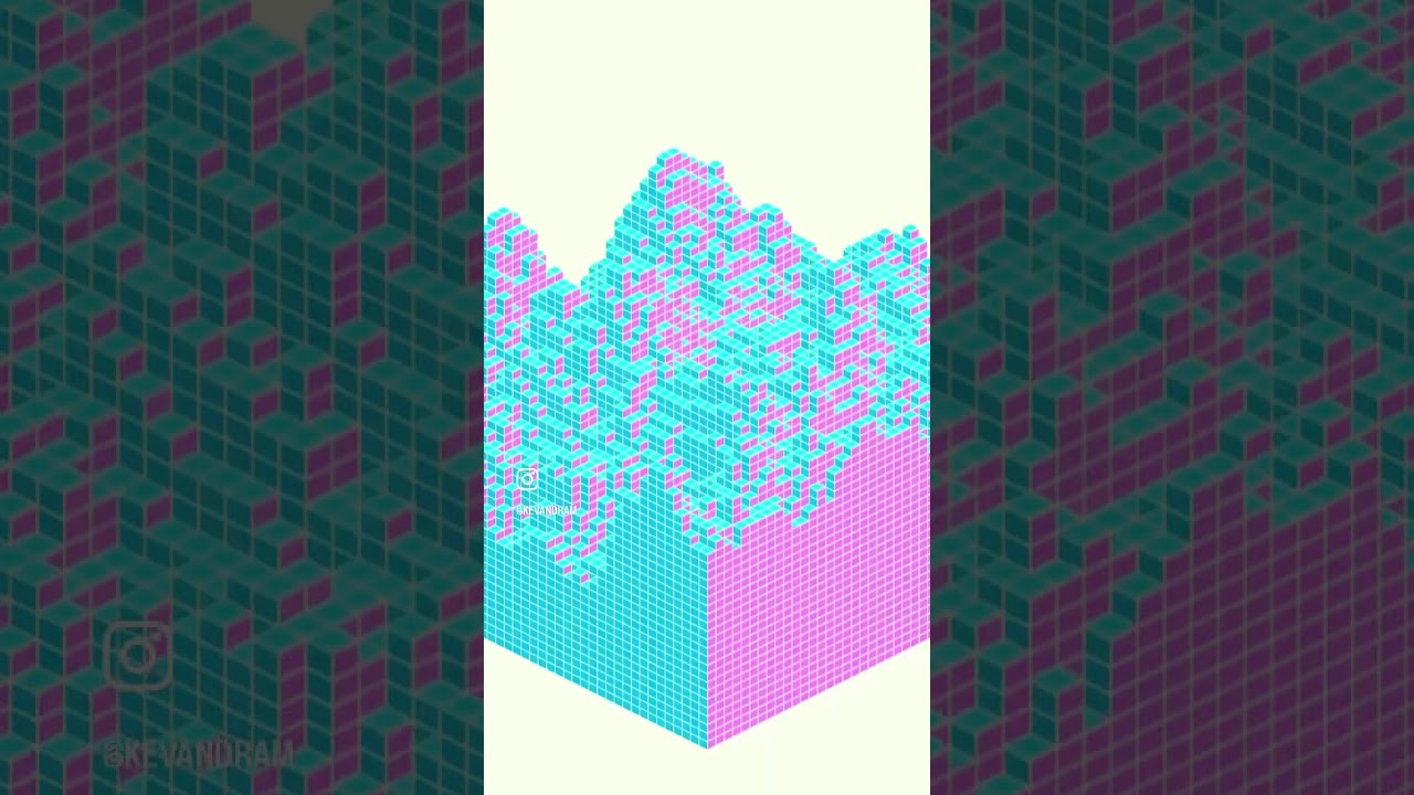 Generative Cubes in #python #processing 🧊