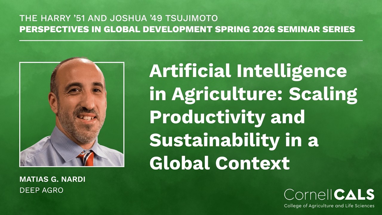 Artificial Intelligence in Agriculture: Scaling Productivity & Sustainability in a Global Context