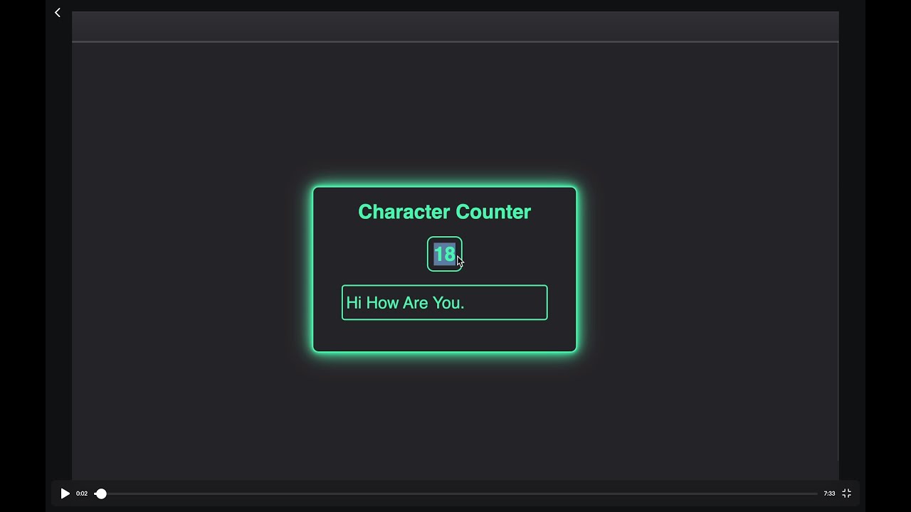 Character Counter using html,css,javaScript | Byte Catalyst |
