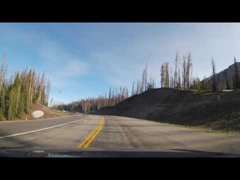 Driving Across The Continental Divide - Shoshone National Forest - Wyoming