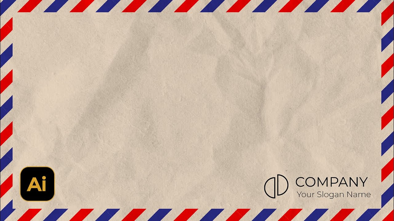Background Design Envelope Paper Style | Adobe Illustrator Tutorials