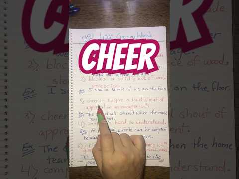 improve your vocab | 4000 common words in english #cheer