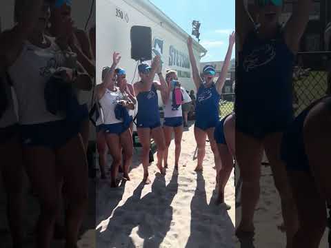 FGCU Beach Volleyball earns its first win of the 2024 #ASUNBVB Championship #ASUNBuilt