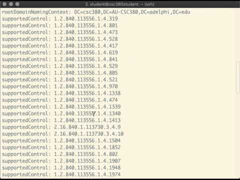 Searching an LDAP Server