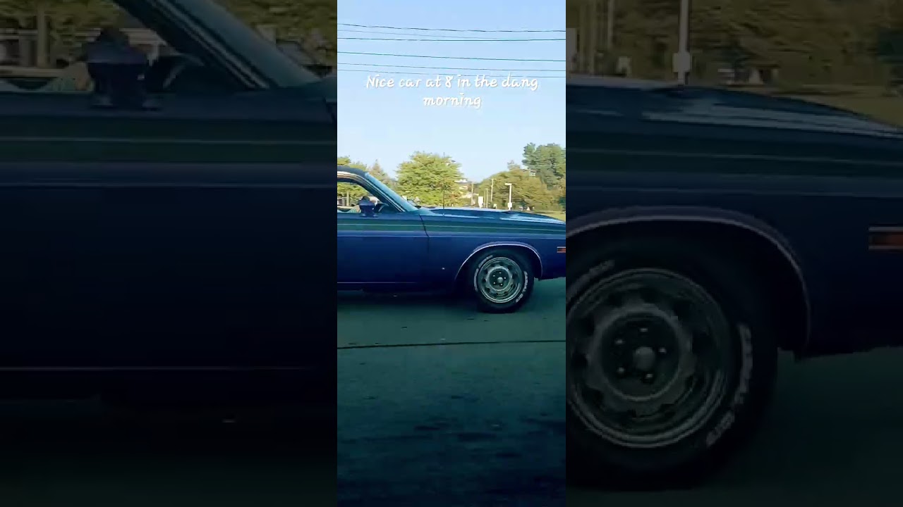 a mid 70s cuda at 8:34am #automobile #oldschool #Cuda