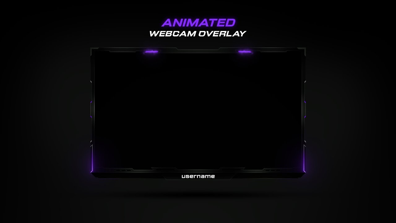Clean Animated Webcam Overlay Template for Streamers