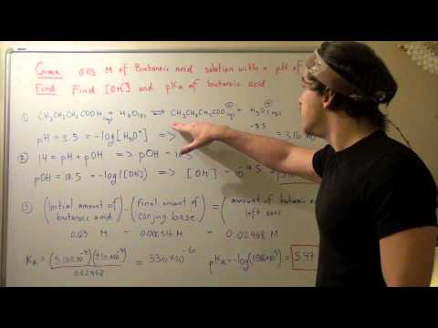 Acid Ionization Constant Example