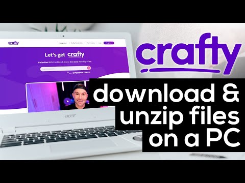 How to Download & Unzip Crafty.net Files on a Windows PC & Upload to Cricut Design Space