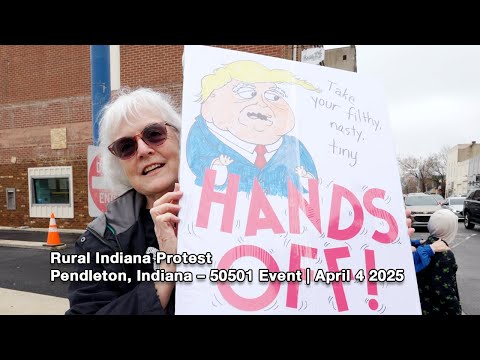 Rural Indiana Protest – Pendleton 50501 Event | April 4 Footage