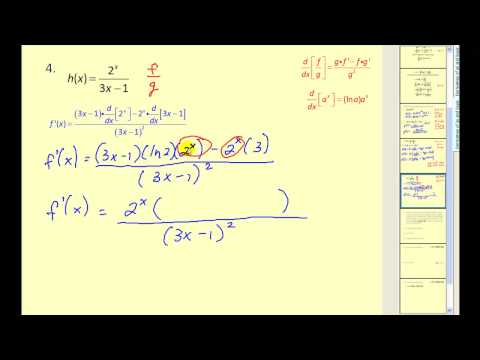 The Derivatives of Exponential and Logarithmic Functions (Base not equal to e)