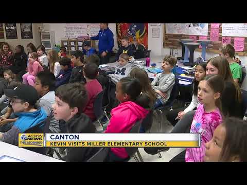 Kevin visits Miller Elementary School in Canton