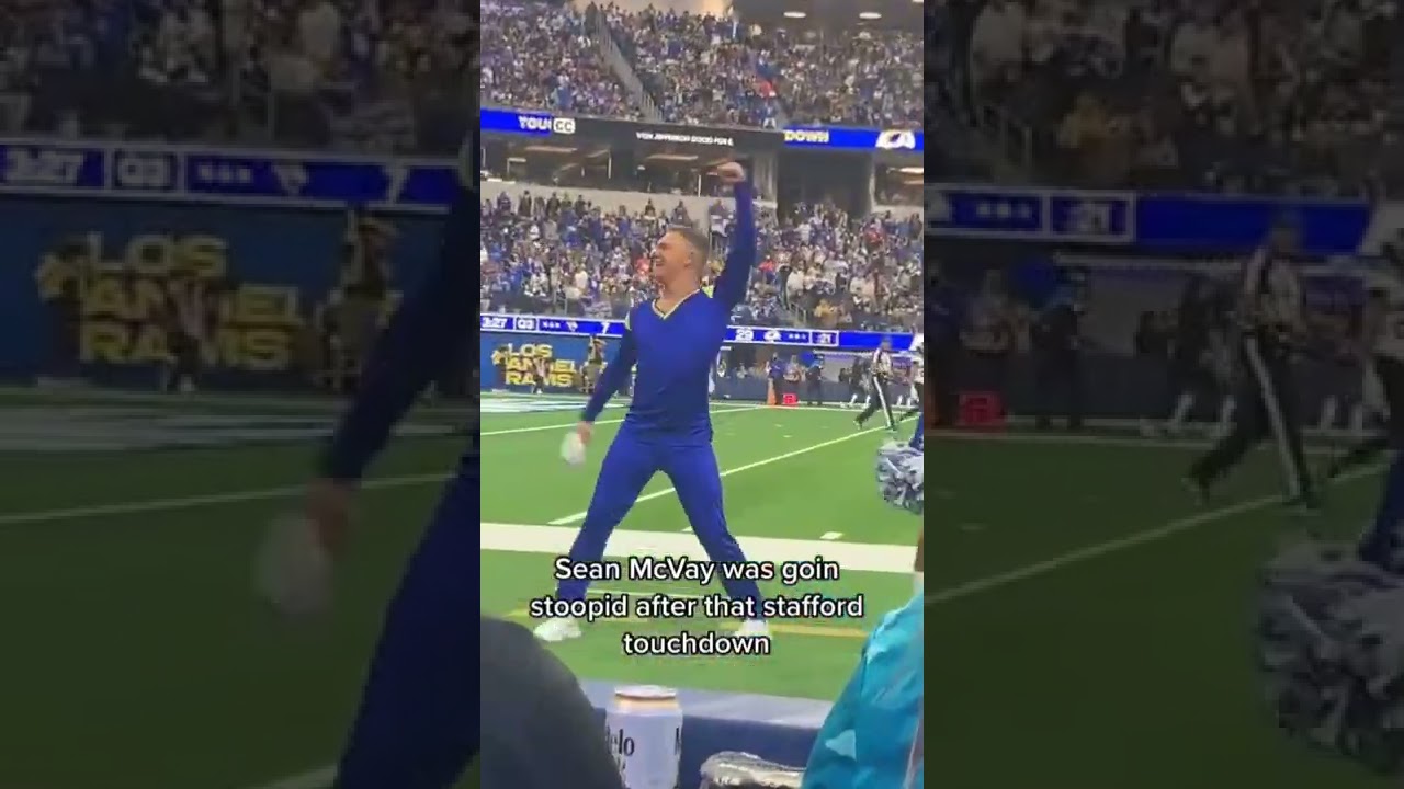 Sean McVay is the LA Rams Newest Cheerleader #shorts #nfl #rams