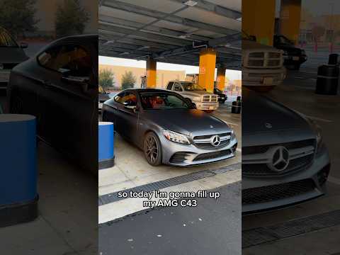 How much does it cost to fill up an AMG C43? #mercedes #cars #amg