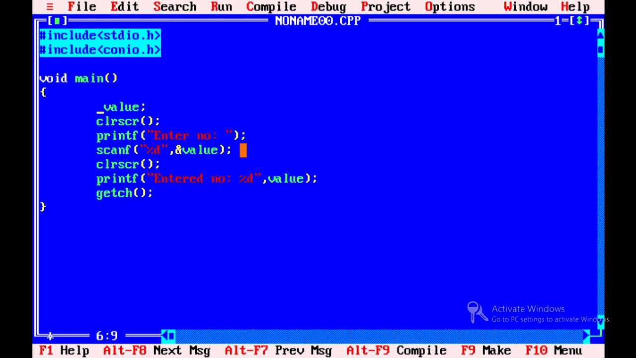 Fast C programming tutorial 3 - user input using scanf