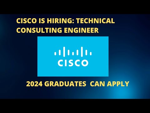 CISCO IS HIRING: TECHNICAL CONSULTING ENGINEER