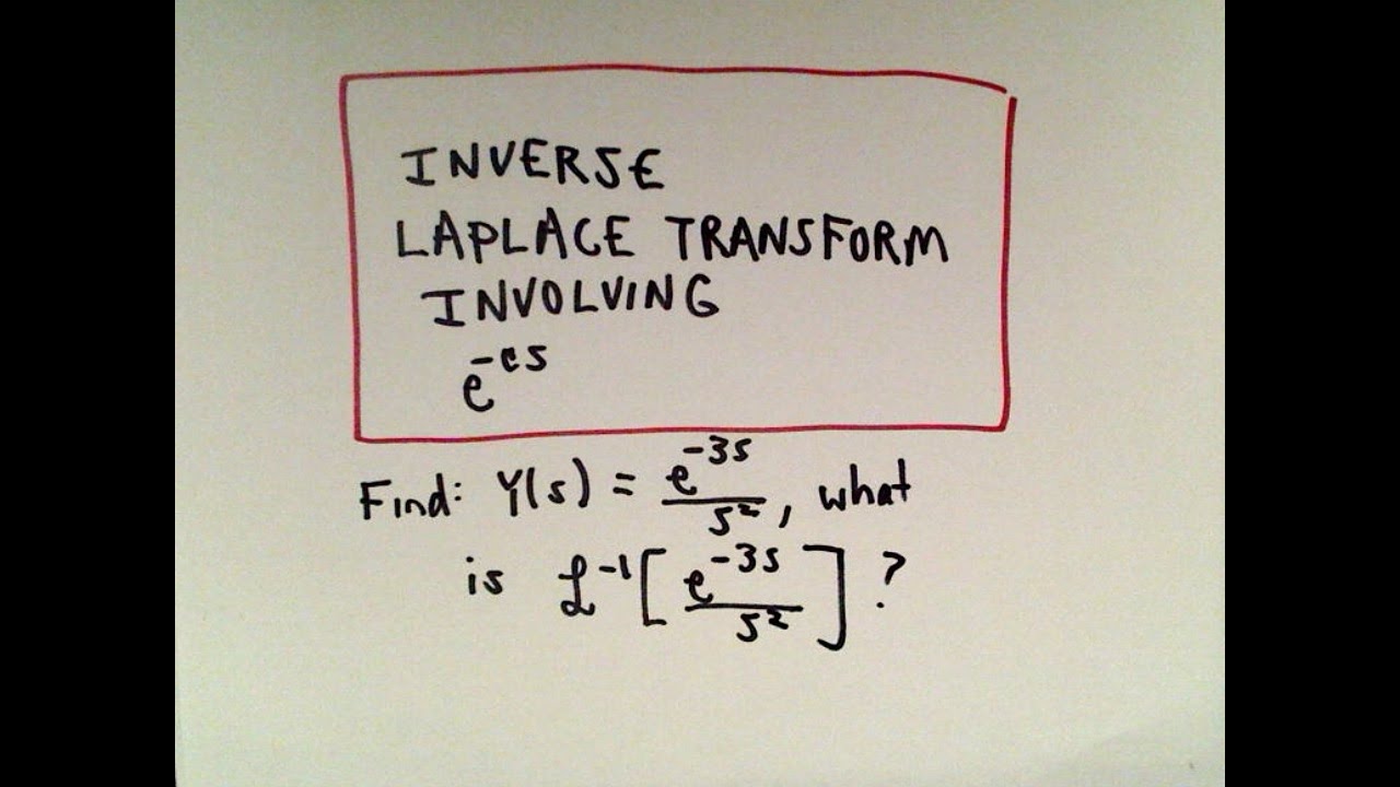 Inverse Laplace Transform Involving Heaviside Functions