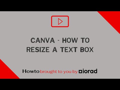 Canva - How to resize a text box