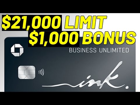 $21,000 Chase Ink Business Unlimited Card with $1,000 Bonus (My Story)