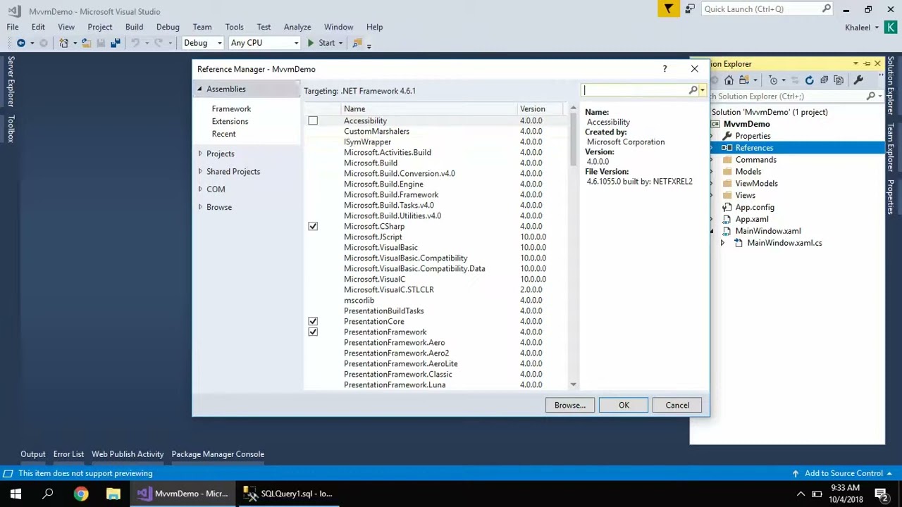 WPF & MVVM   11 Create Service Using ADO NET