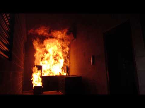 Office Fire with flashover simulator
