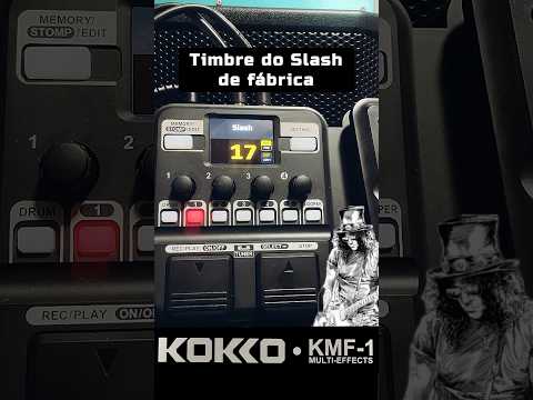 Pedaleira Kokko KMF 1 - Timbre do Slash de fábrica. #pedaleira #guitarra #kokko #guitar #slash