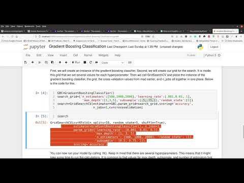 Gradient Boosting CLassification with Python VIDEO | educational ...