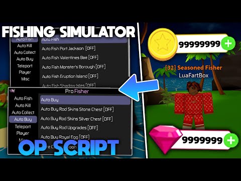 ROBLOX Fishing Simulator Script / Hack GUI | AUTO FARM, INFINITE XP & MONEY AND MORE *PASTEBIN 2023*