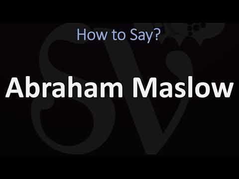 How to Pronounce Abraham Maslow? (CORRECTLY)