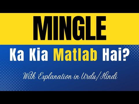 Mingle Meaning in Hindi | 'Mingle Ka Kya Matlab Hota Hai' Hindi/Urdu Explanation Included