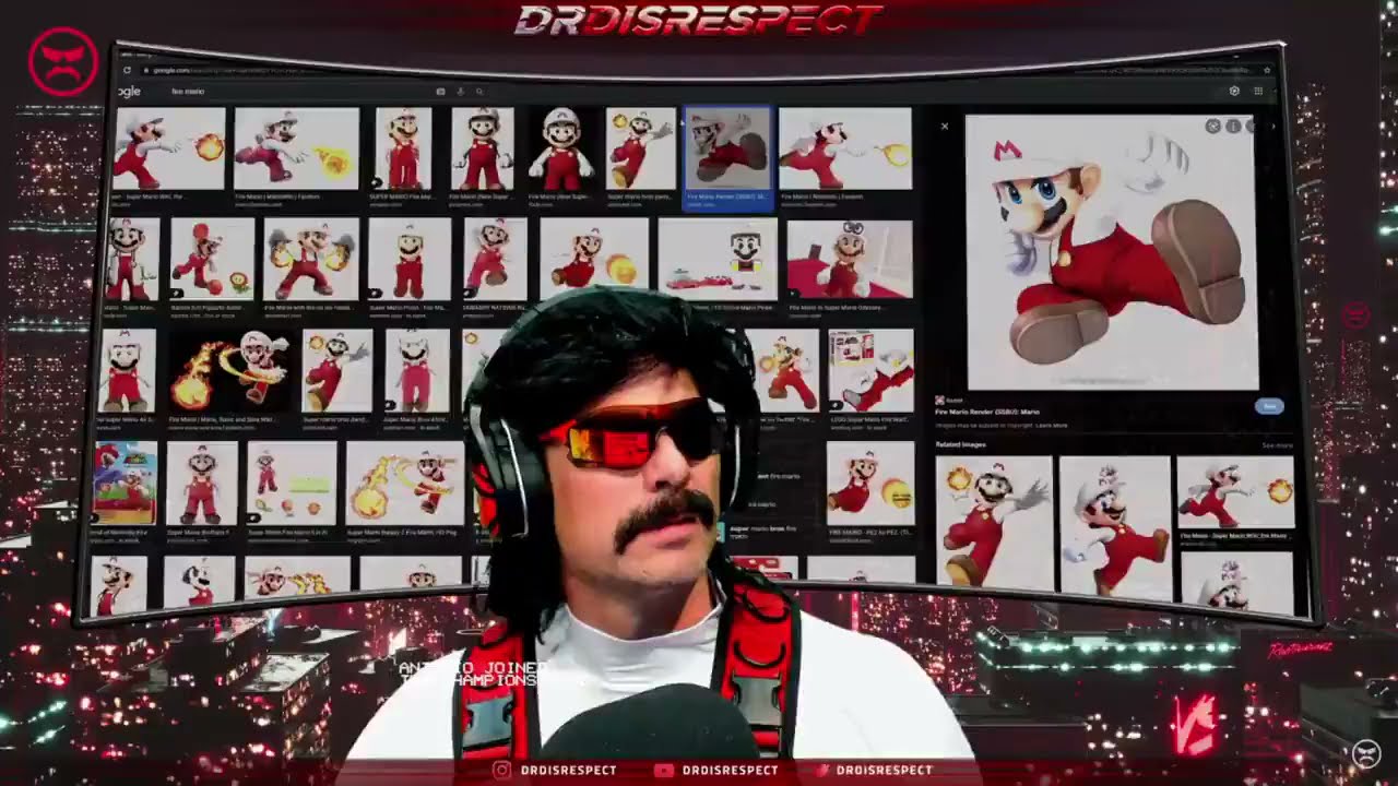DrDisrespect Accidental Mario Cosplay