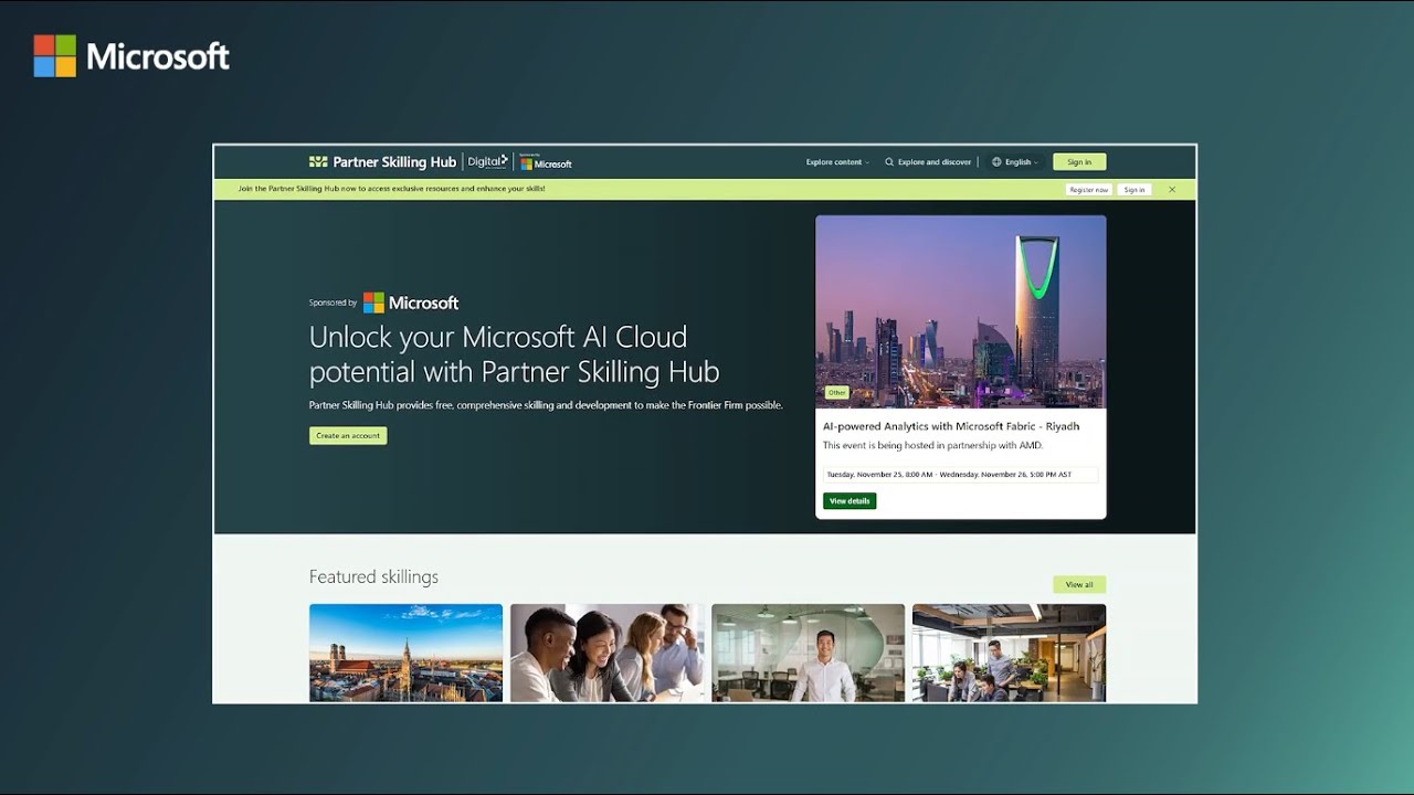 Microsoft Partner Skilling Hub Demo