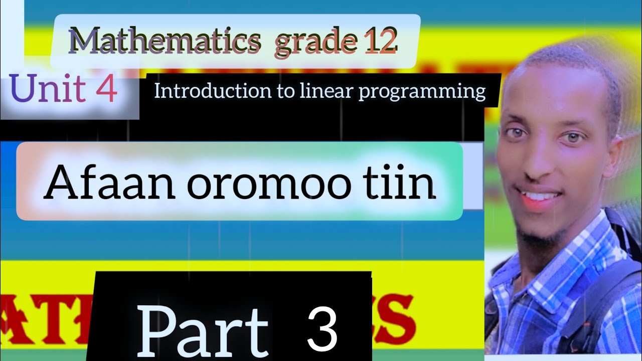 mathematics grade 12 unit 4 Introduction to linear programming part 4