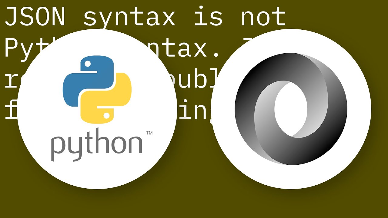 Single vs double quotes in JSON