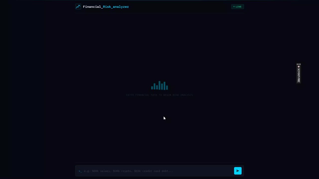 Financial Risk Analyzer (https://github.com/BlackWizard123/AI-based-Financial-Credibility-Analyser)