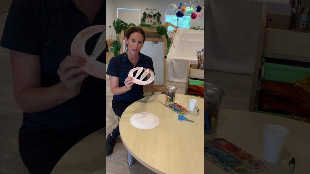 Making an Easter Bunny hat with Lizzie!