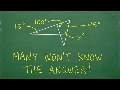 Find the angle in the figure β do you understand triangle properties?