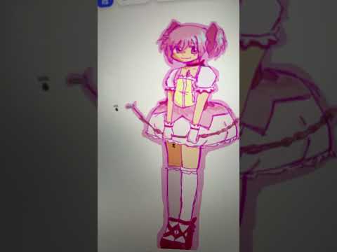 made some fanart in free draw 2 #madoka #madokamagica #roblox #freedraw2 #fyp