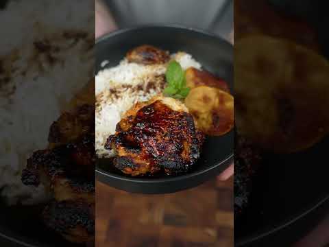 The Best Chicken one pan meal I’ve ever made! | Harissa Persimmon Chicken #shorts