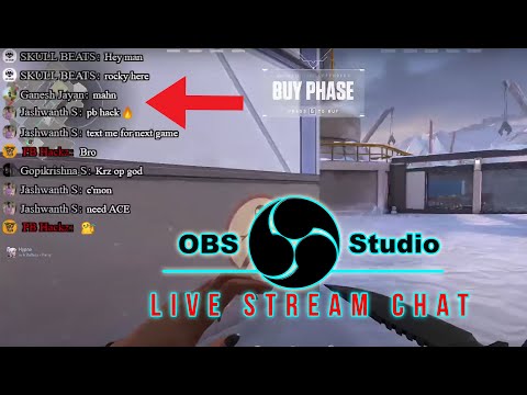 LIVE Chat on Screen using OBS Studio - YouTube Livestreaming Chat ✔