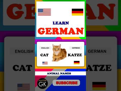 Learn German Language | Animal names in German | Animals in German | Katze - Cat