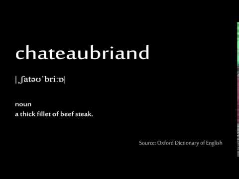 How to pronounce - chateaubriand