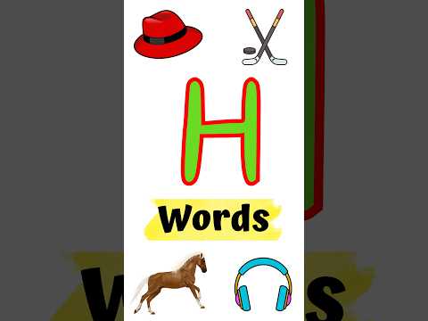 H letter words | Words that starts with "H" | phonics song | kids video #reels #shorts