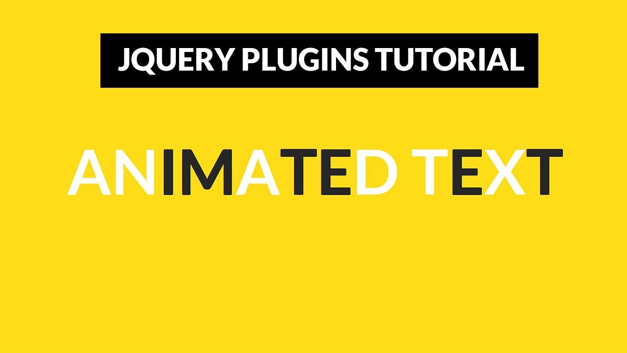 Awesome Animated Text using JQuery | Funny Text JS Tutorial